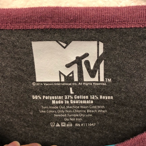 MTV Official | Tops | Vintage Style Mtv Floral Tshirt Size L | Poshmark